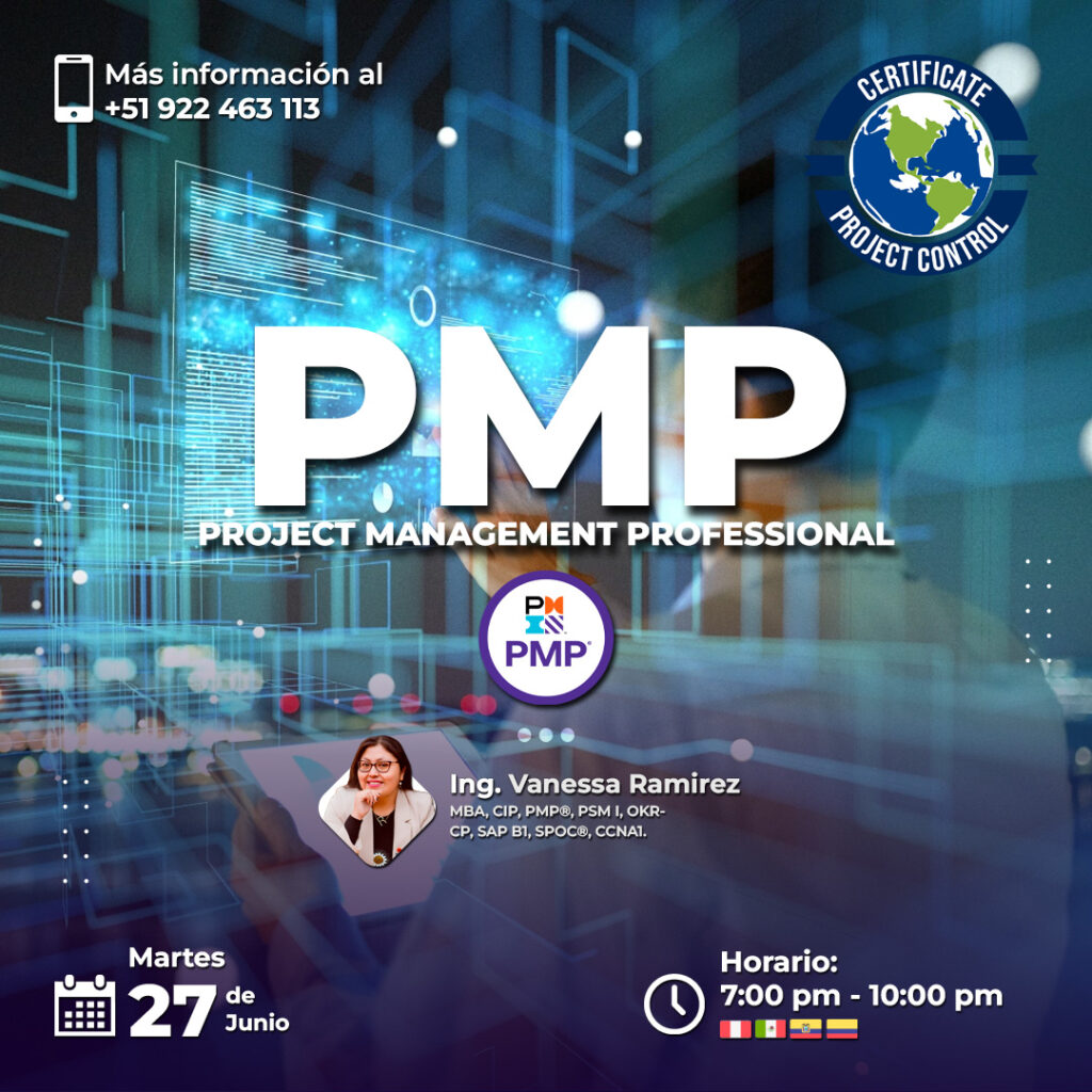 CURSO PREPARACIÓN CERTIFICACIÓN PMP «PROJECT MANAGEMENT PROFESSIONAL» – CONSEJO DEPARTAMENTAL ...