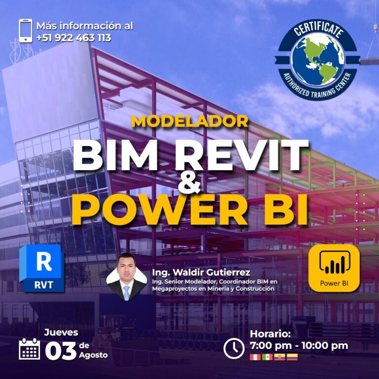 MODELADOR BIM – REVIT & POWER BI – CONSEJO DEPARTAMENTAL DEL CALLAO